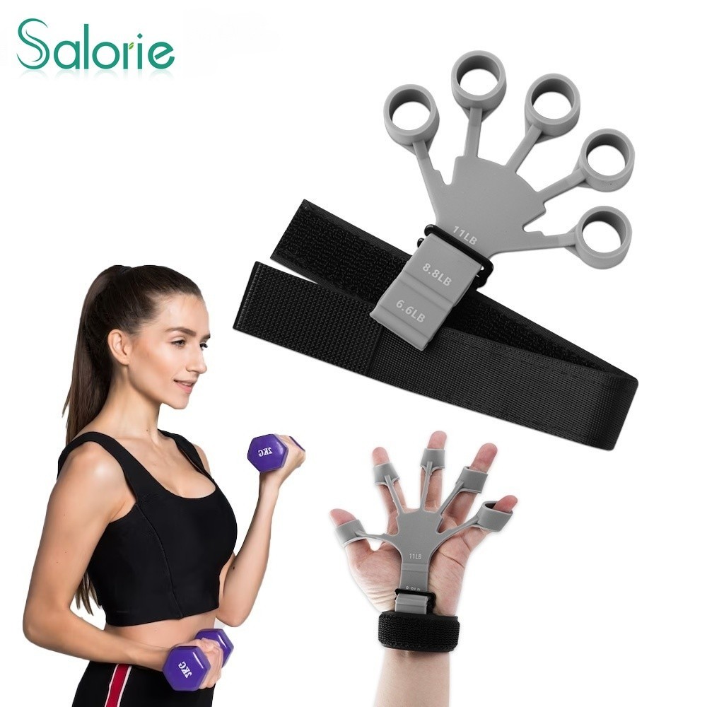 Adjustable Finger Strength Trainer Hand Gripper Resilient Finger ...