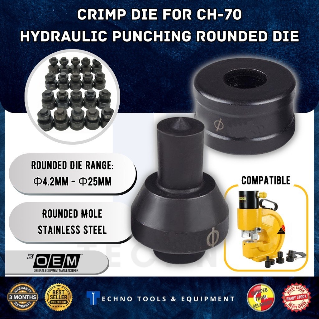 Hydraulic Punching Mould for CH-70 ROUNDED Hole Die Hydraulic Punching Dies Manual | Shopee Malaysia