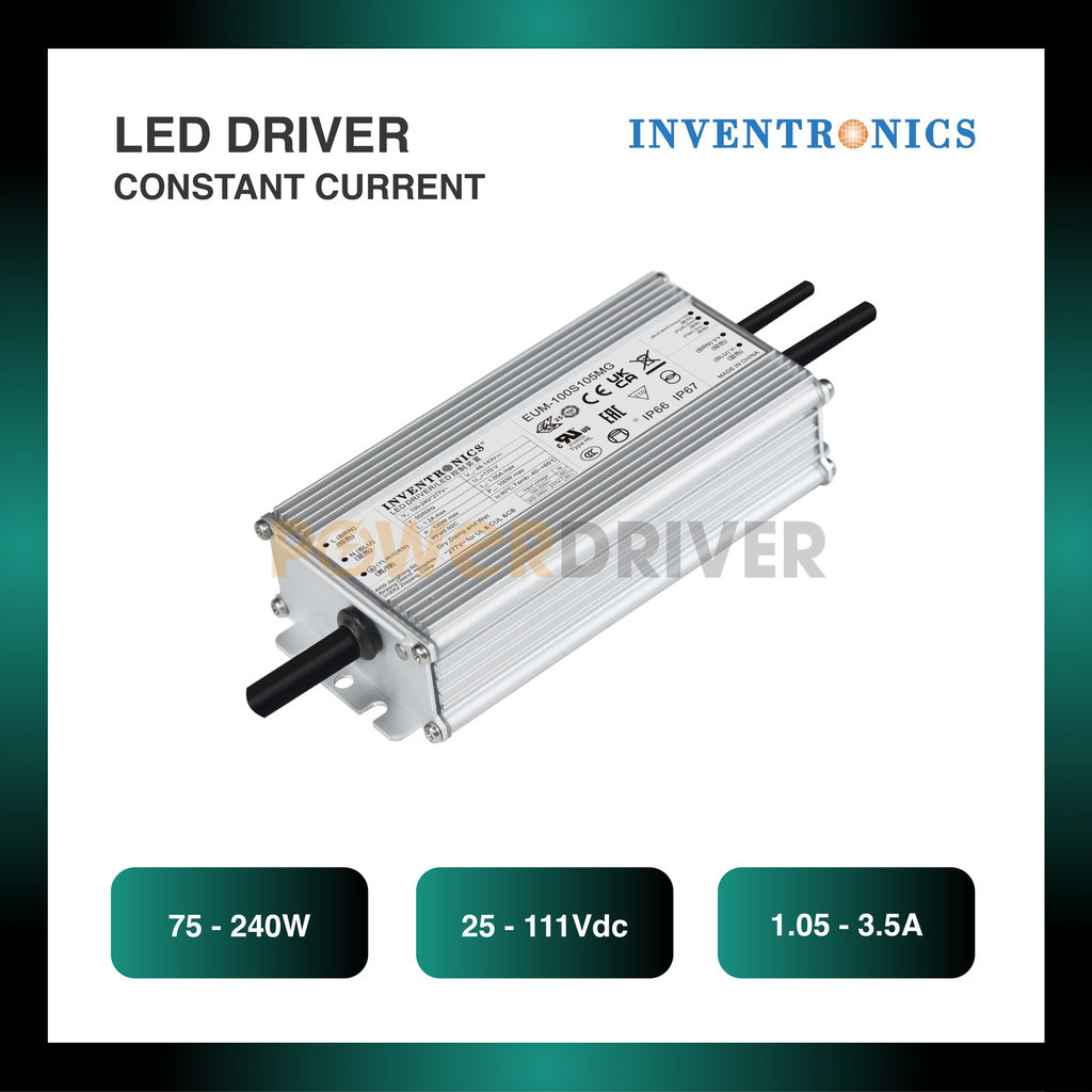 INVENTRONICS LED Driver Adjustable Constant Power EUM-075SxxxDG ...