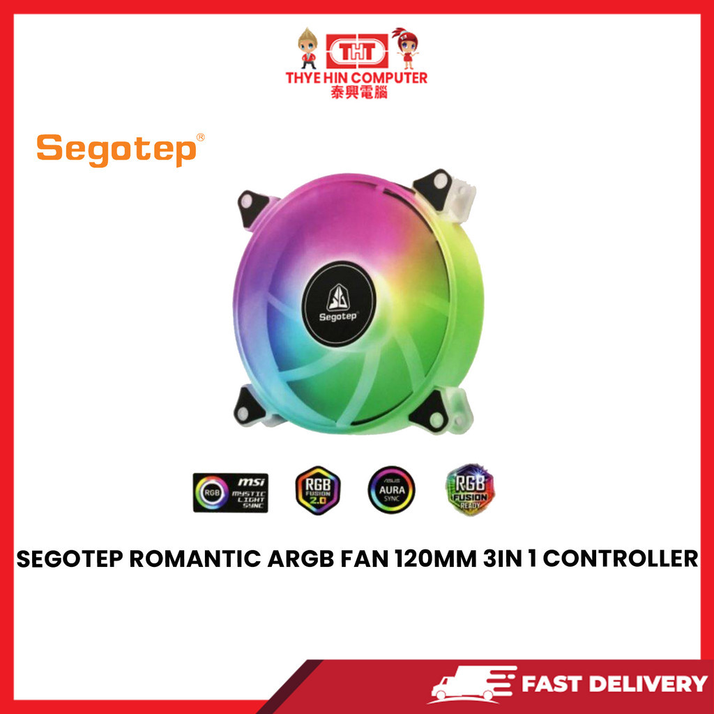 SEGOTEP ROMANTIC ARGB FAN 120MM 3IN 1 CONTROLLER | Shopee Malaysia