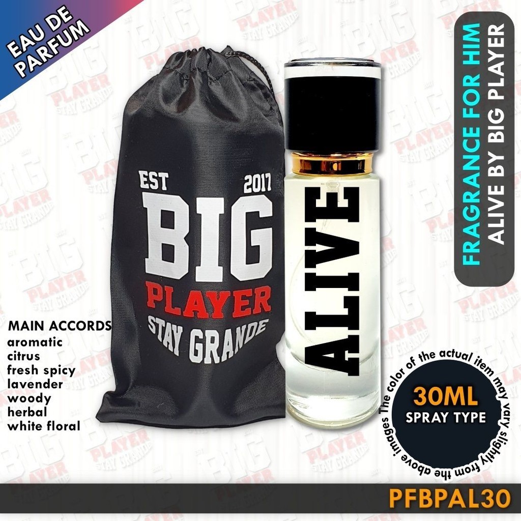 ALIVE BY BIG PLAYER | PERFUME FOR HIM | 30ML | PFBPAL30 | Shopee Malaysia
