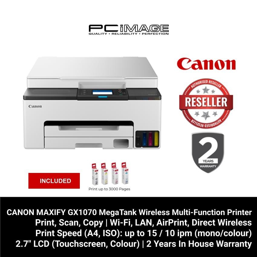 CANON MAXIFY GX1070 MegaTank Wireless Multi-Function Printer | Shopee ...