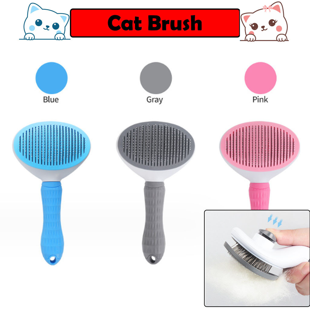 Pet Comb Fur Removal Cat Comb Dog Comb Grooming Hair Sikat Kucing Brush ...