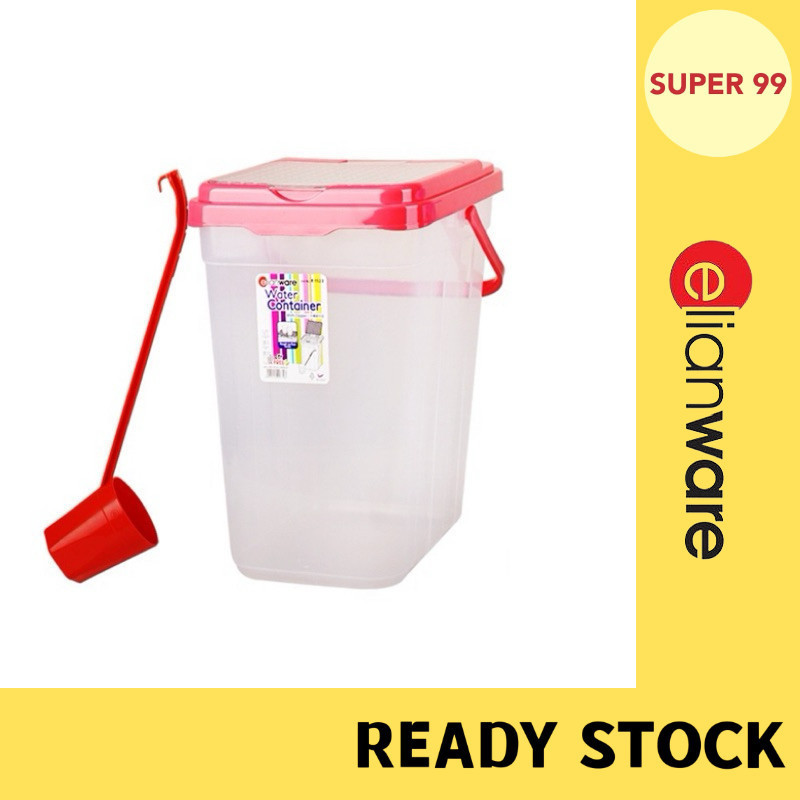 (14L) ELIANWARE Water Container with Dipper Hawker Bekas Air Minuman ...
