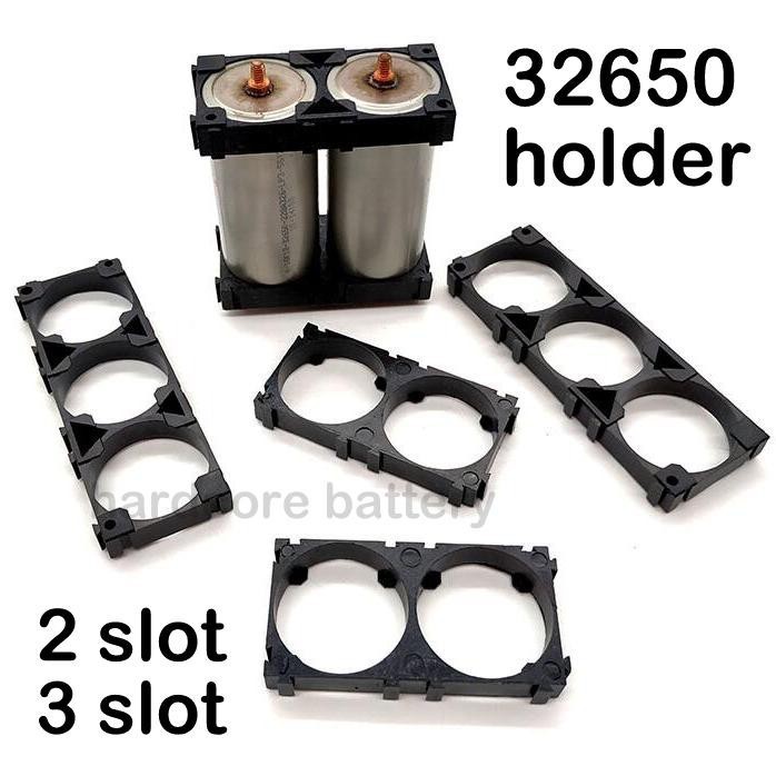 32650 lifepo4 Battery Holder hard Bracket Shell Cylindrical cell 2P 2S ...