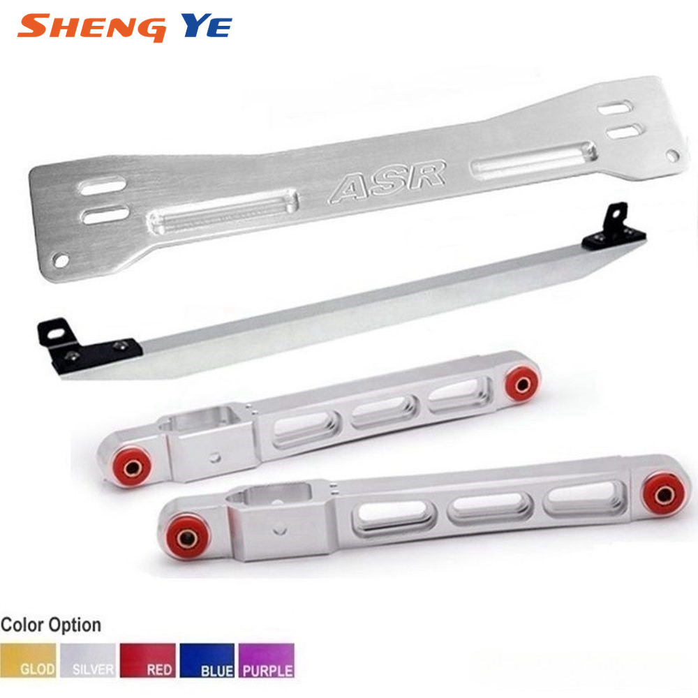 Subframe Bar+ Lower Tie Bar+ Rear Lower Control Arm SILVER For ...