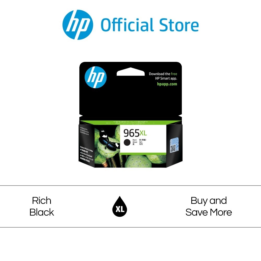 HP 965XL High Yield Black Original Ink Cartridge / Compatible to HP ...