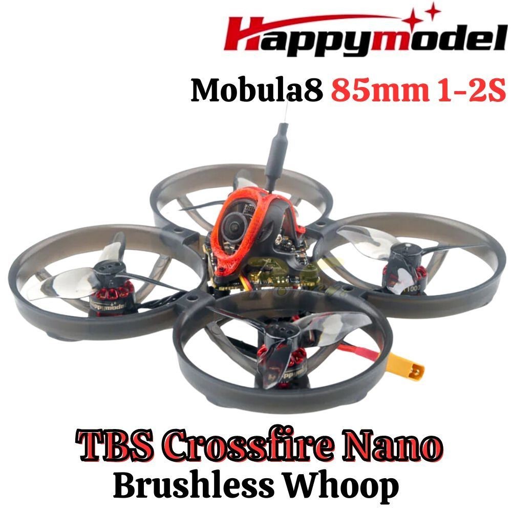 Happymodel Mobula8 85mm 1-2S X12 V3.0 5-IN-1 AIO Whoop +RadioMaster ...