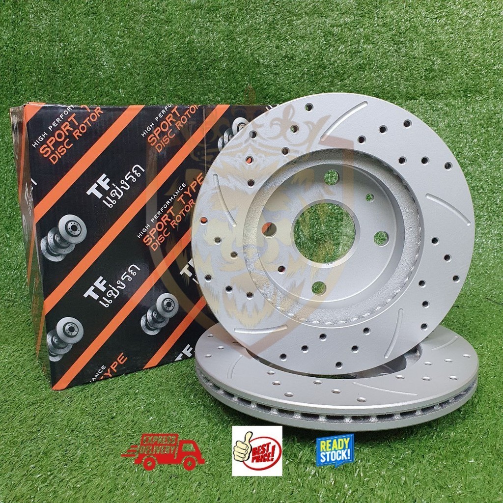 PERODUA MYVI 2011-2017 / AXIA / BEZZA, ORIGINAL DRILLED & SLOTTED SPORT ...