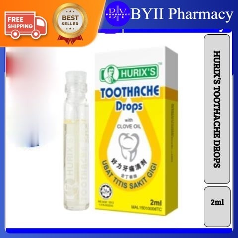 HURIX’S TOOTHACHE DROPS (WITH CLOVE OIL) 好力牙痛滴剂 UBAT TITIS SAKIT GIGI ...