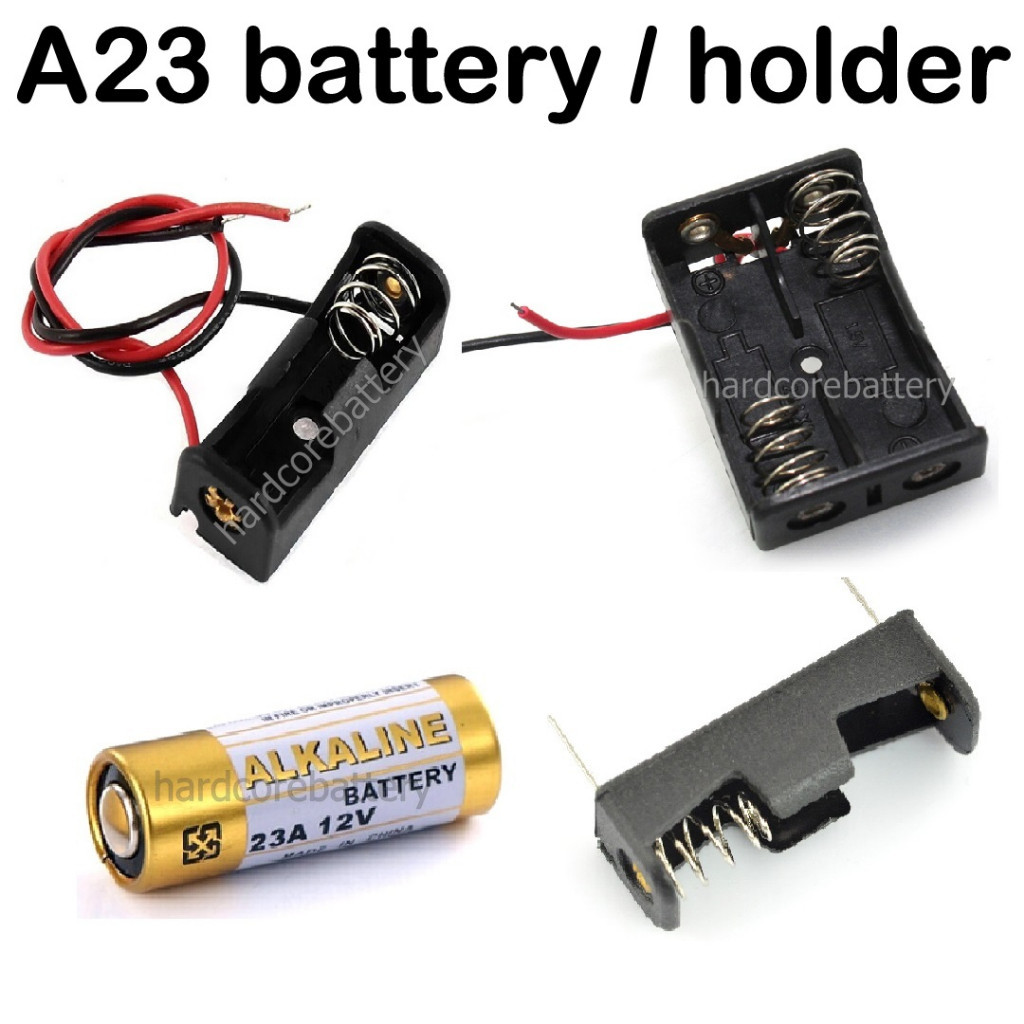 A23 23A Batteries 12V 27A Clip Holder Storage Box Case With Wire Pin ...