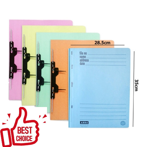 ABBA 350 Manila File with Spring Fastener | U-Pin Flat File/Paper File ...