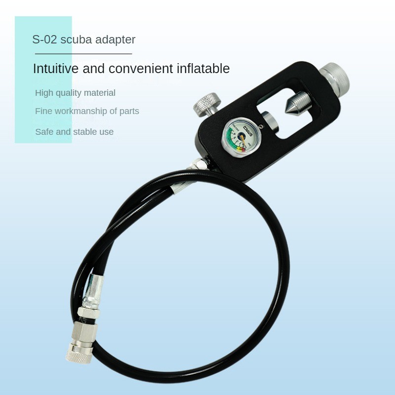 Submarine Oxygen Cylinder Inflation Valve Scuba Respirator Converter ...