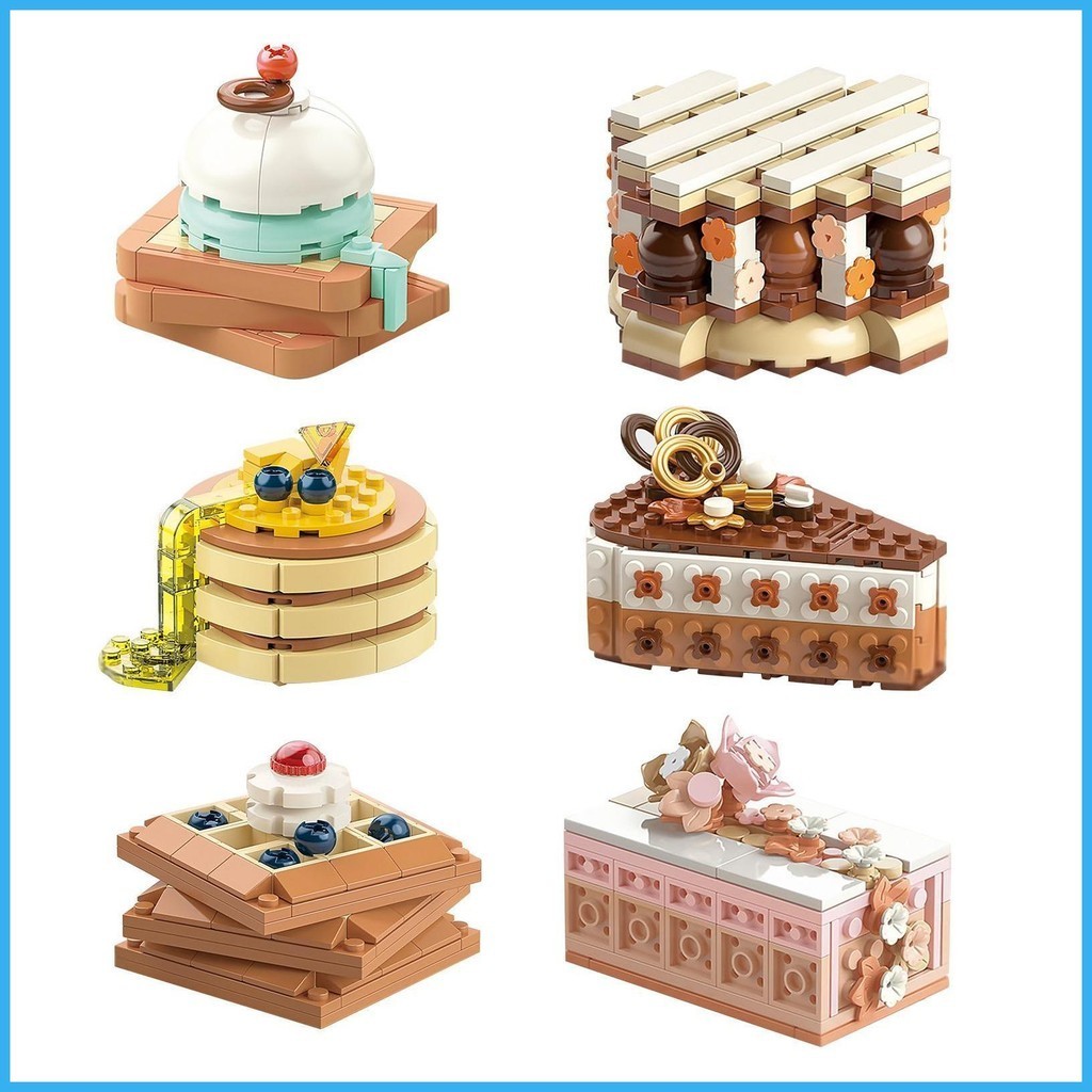 Mini Cake Building Blocks Cake Building Educational Bricks Portable ...