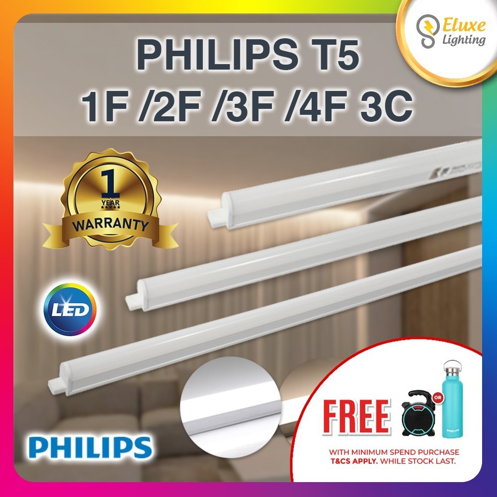 PHILIPS LED T5 BATTEN (3 Colour)1FT/2FT/3FT/4FT Philips Trunklinea Plus CCT LED Light Tubes ...