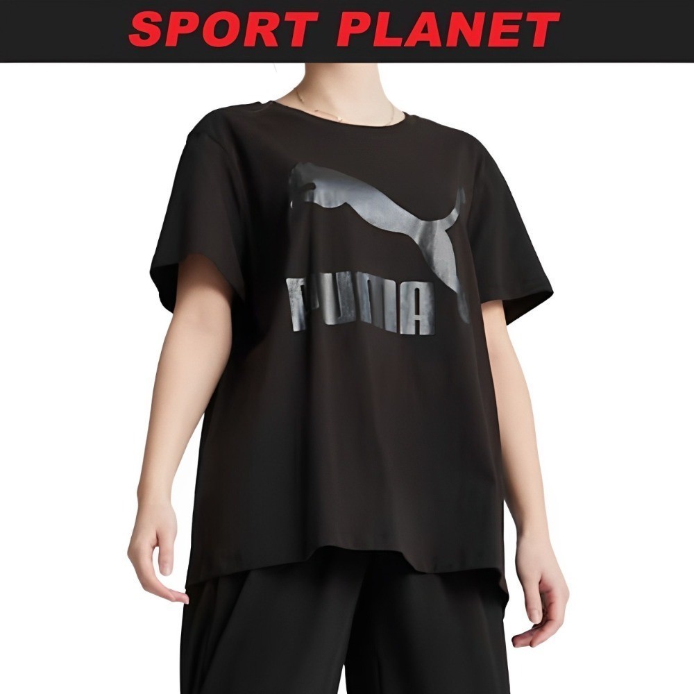 Puma Women Classics Logo Tee Shirt Baju Perempuan (530077-75) Sport ...