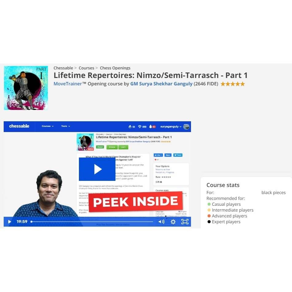 PREMIUM !! CHESS VIDEO | Chessable Lifetime Repertoires: Nimzo/Semi ...