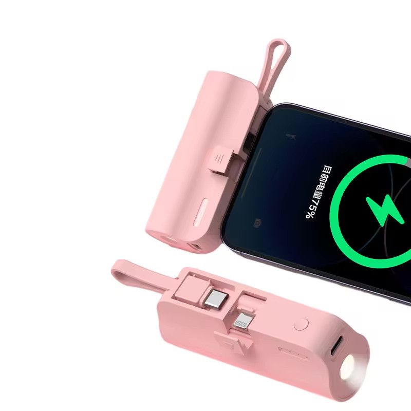 Mini Portable Power Bank 2IN1 4 Light Full Capacity 20000/30000MAH ...