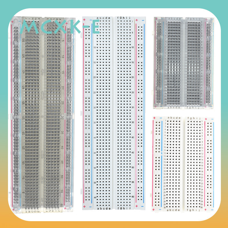 MB102 Solderless Breadboard Mini Breadboard for Arduino 400 830 holes Experiment Donut Board ...