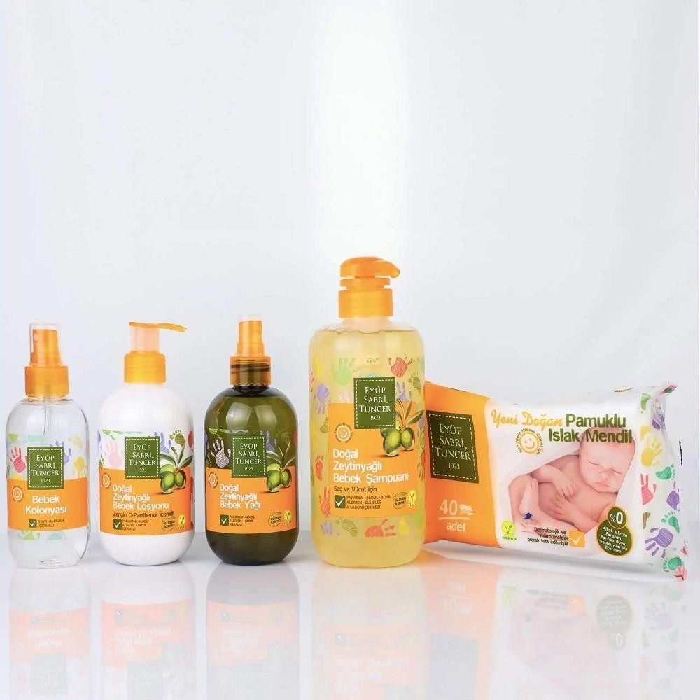 Eyup Sabri Tuncer Natural Olive Oil Baby Care Set( Baby Shampoo, Baby ...