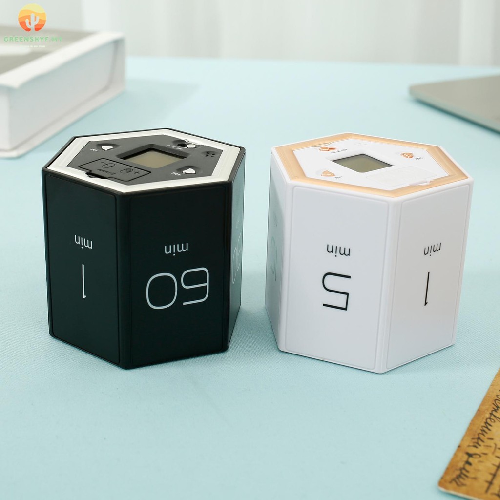 Cube Timer Flip Focus Timer 1/5/10/25/30/60 Minutes and Custom ...