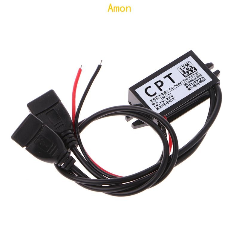 Amon Dual USB DC-DC Converter Module 3A 12V to 5V DC-DC Step Down ...
