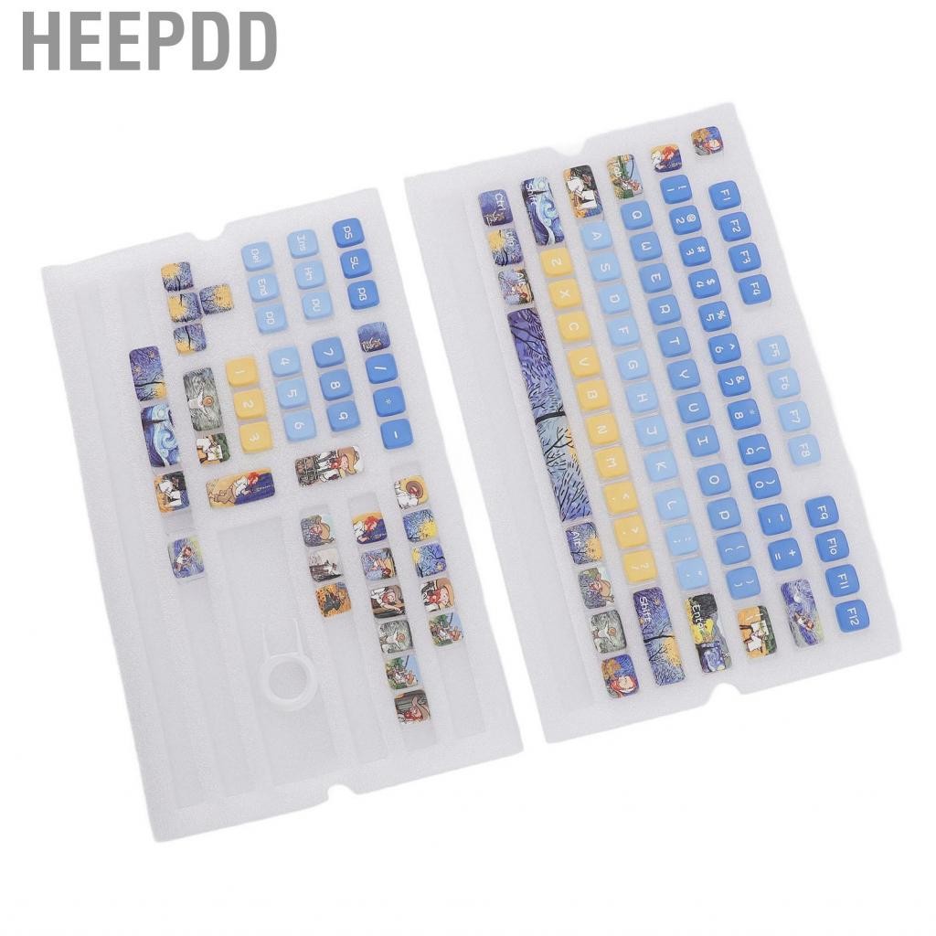 HEEPDD Mechanical Keyboard Keycaps PBT MSA Crystal Pudding 4 Sided ...