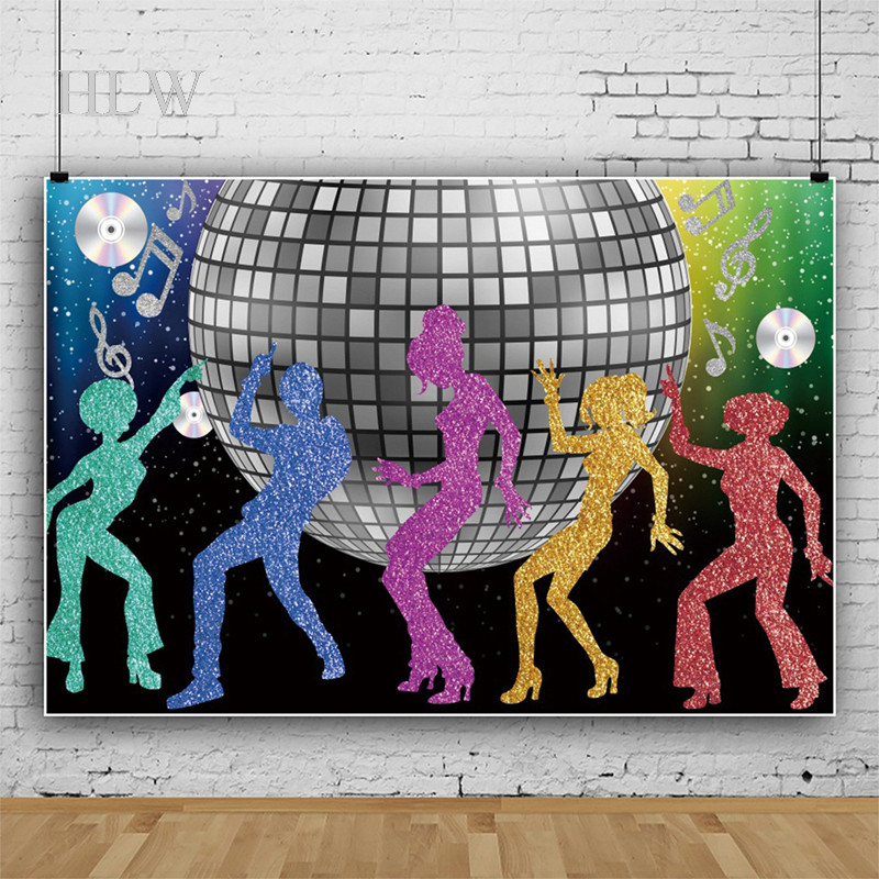 HLW 1PC 70s 80s 90s Theme Disco Decoration Backdrop Photography ...