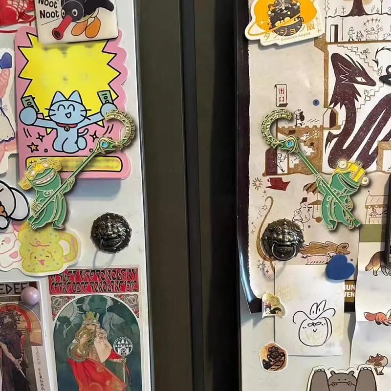 Eas 1 Pair Anime Nezha 2 Periphery Boundary Beast Refrigerator Magnets ...