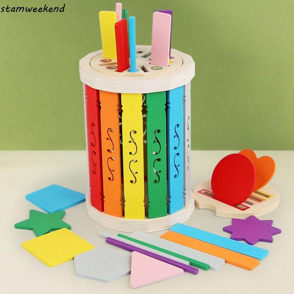STAMWEEKEND Wooden Stick Board Game, Counting Fine Motor Development ...