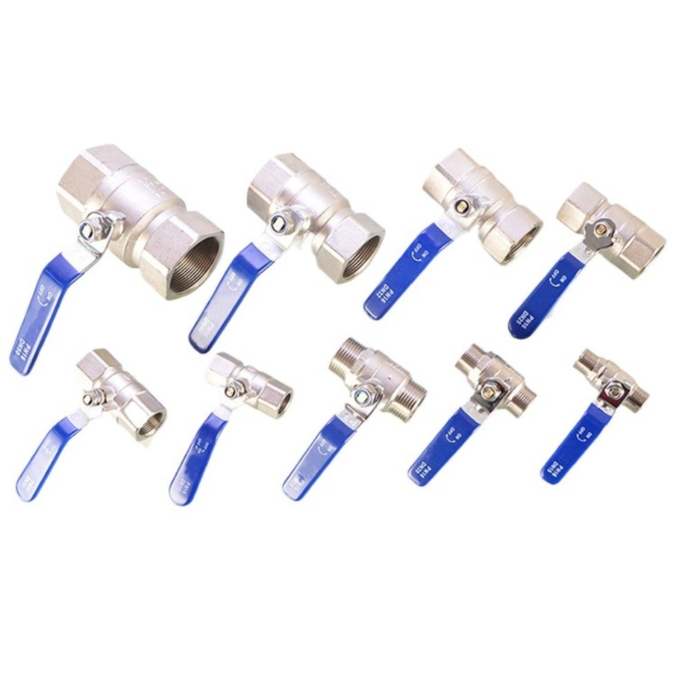 Dn15 DN20 All Copper Two-Piece Ball Valve Inner Outer Wire Large Flow ...