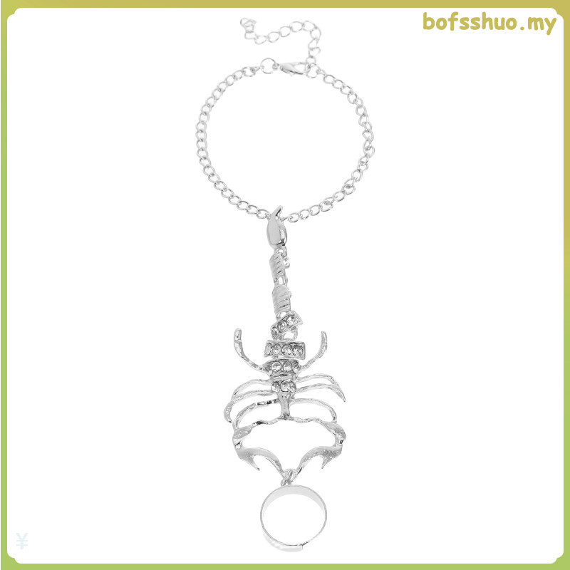 Scorpion Finger Hand Chain Rave Bracelet Scorpion Bracelet Hand Chain ...