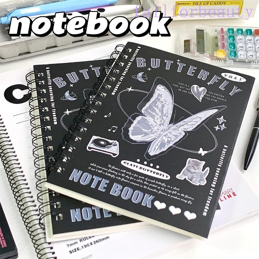 FALLFORBEAUTY A5 Notebook, American Style Y2K Vintage Coil Notapad ...