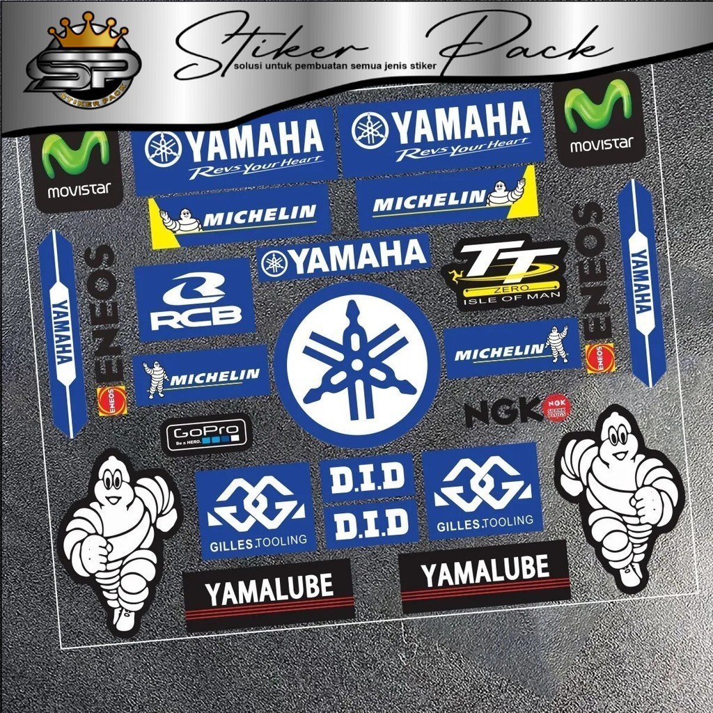 Stickers For Yamaha Motorcycles, Sticker Printing That Have Been Cut ...