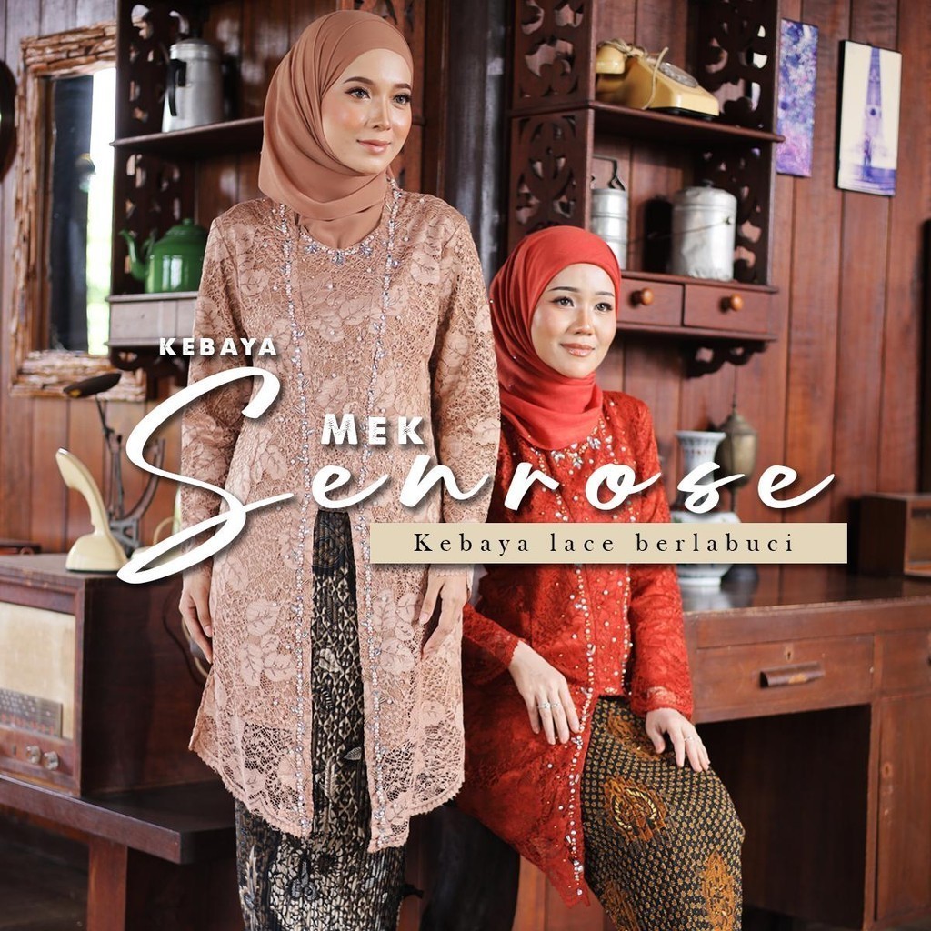 SISTA CLOSET | KEBAYA MEK SENROSE LACE EXCLUSIVE LABUCI BAJU RAYA VIRAL ...