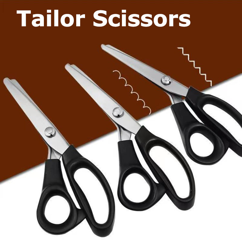 Tailor Scissors Zigzag Fabric Scissor Triangle Tooth Sewing Scissor ...