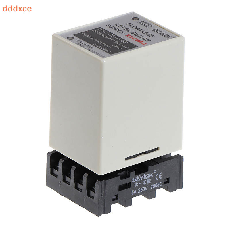[dddxce] C61F-GP AC220V Level Relay Floatless Level Switch Level Controller with Base | Shopee ...