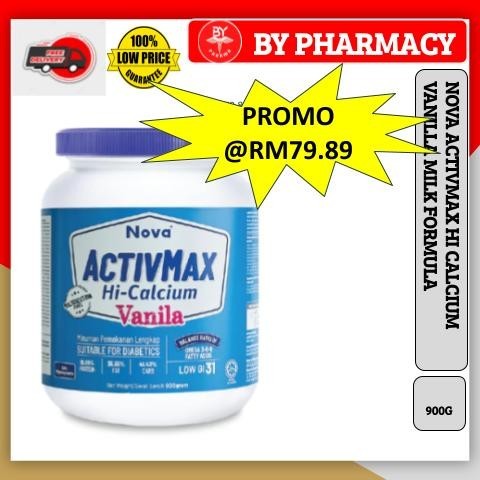 NOVA ACTIVMAX HI CALCIUM MILK POWDER VANILLA 900G | Shopee Malaysia