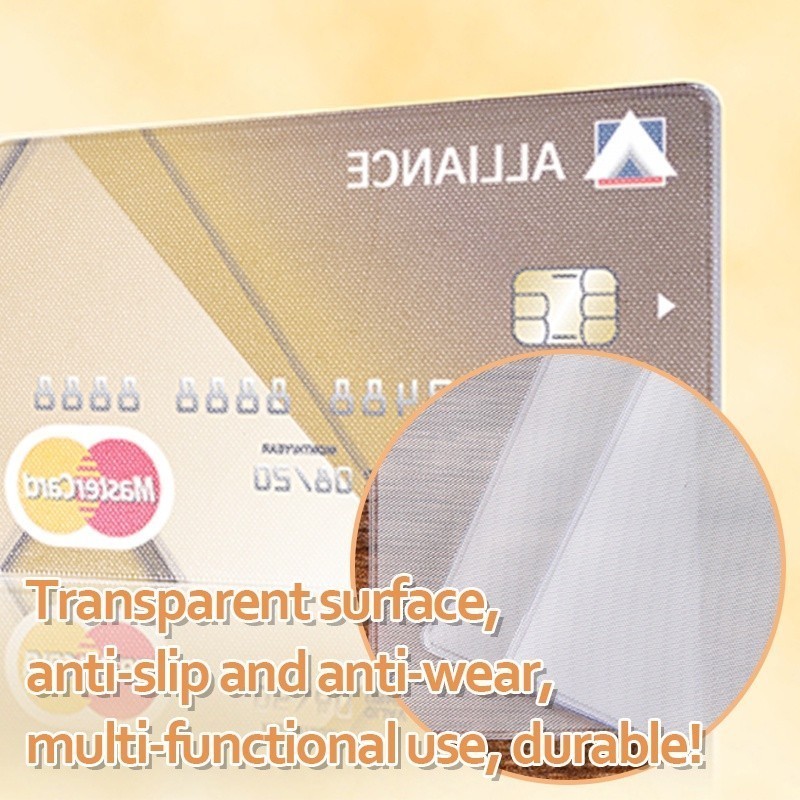 Waterproof Transparent PVC Card Cover Cardholder Case To Protect Credit ...