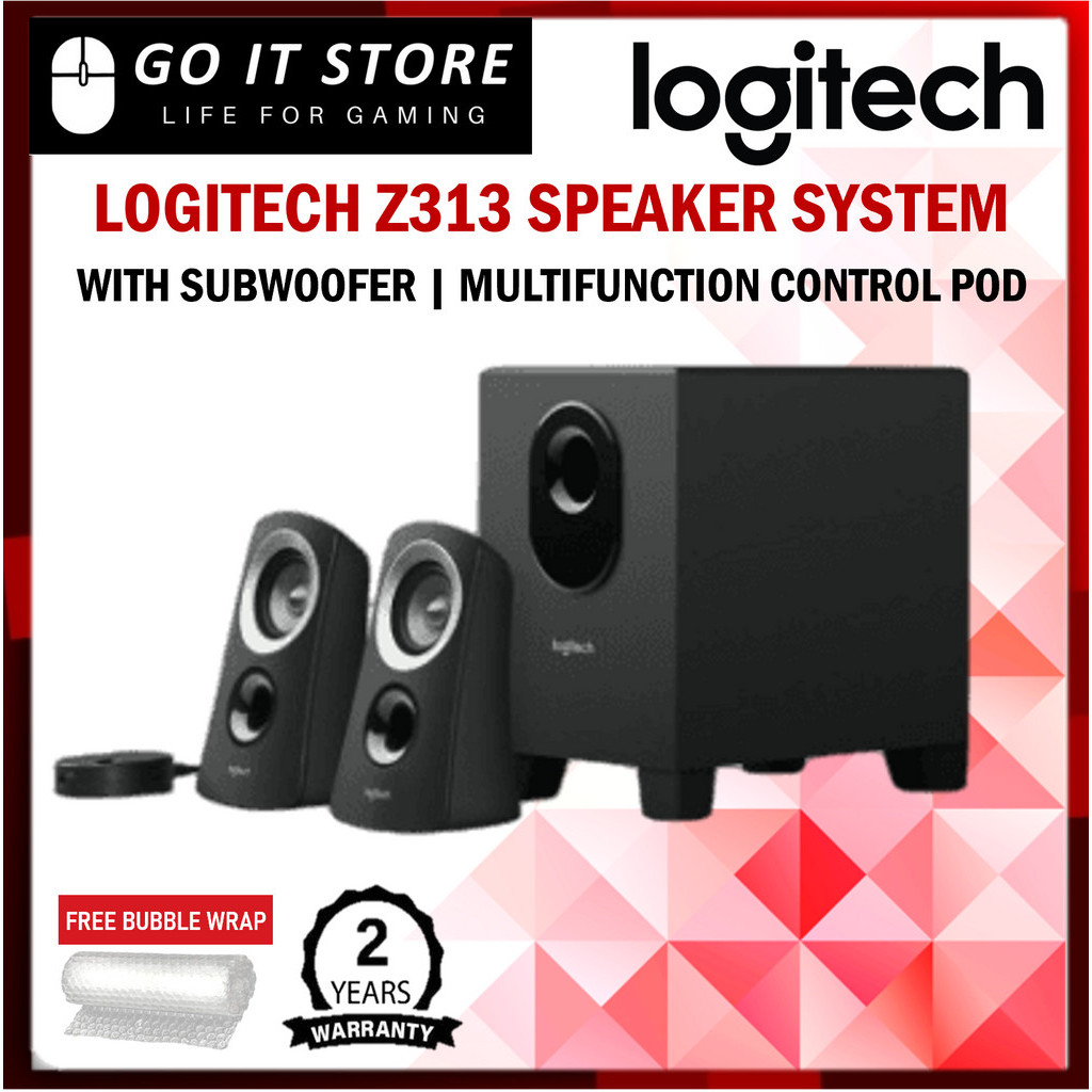Logitech Z313 2.1 Multimedia Speaker System with Subwoofer, Full Range ...
