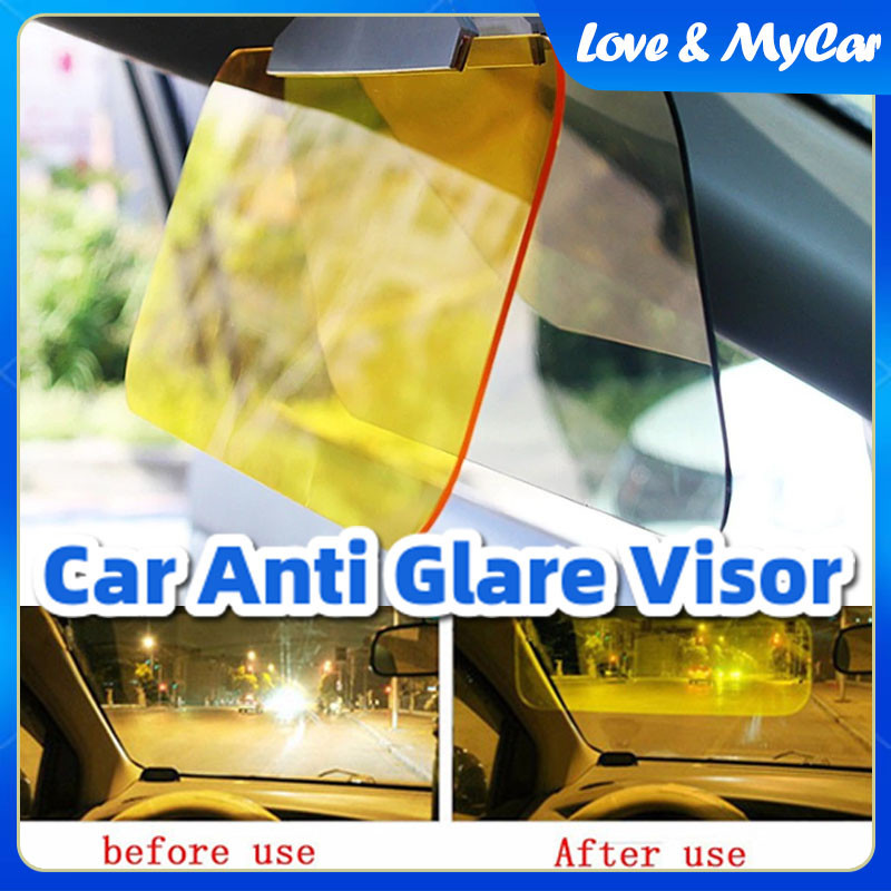 Car Sunshade Day and Night Sun Visor Safety HD Night Vision Anti Glare ...
