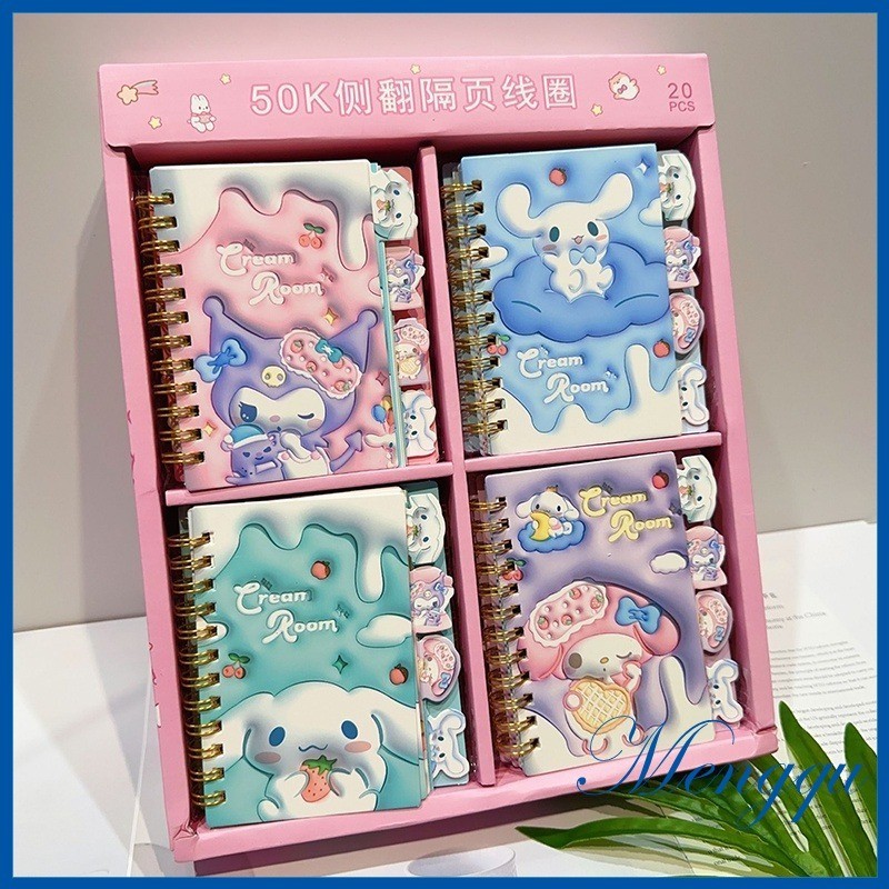 New Product Sanrio 50k Anime Coil Book Cinnamoroll Kuromi Melody 3D ...