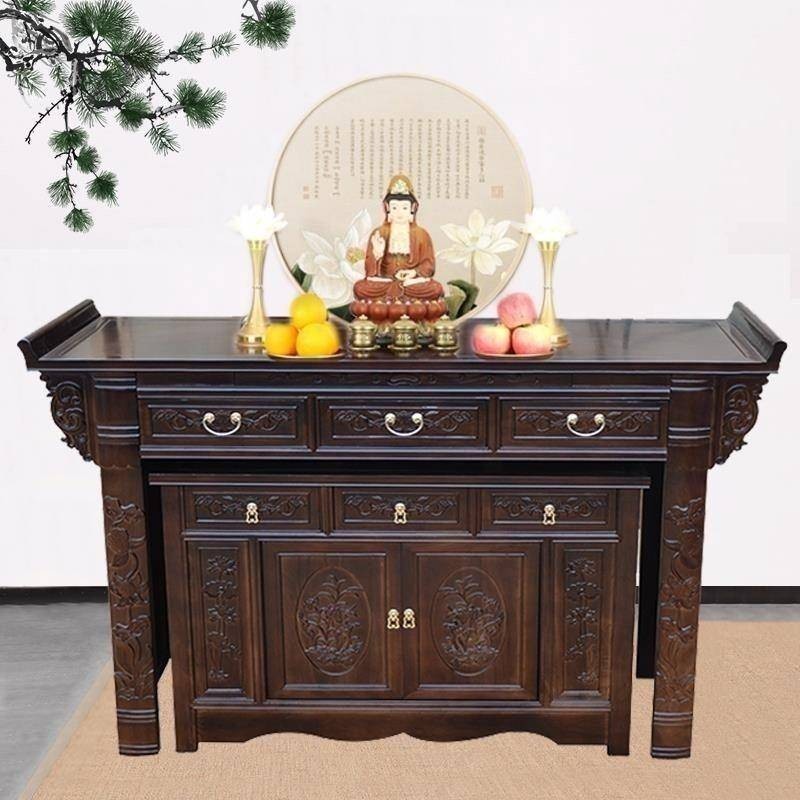 Solid Wood Offering Table Set, Cabinet Set, Table Altar, Household ...