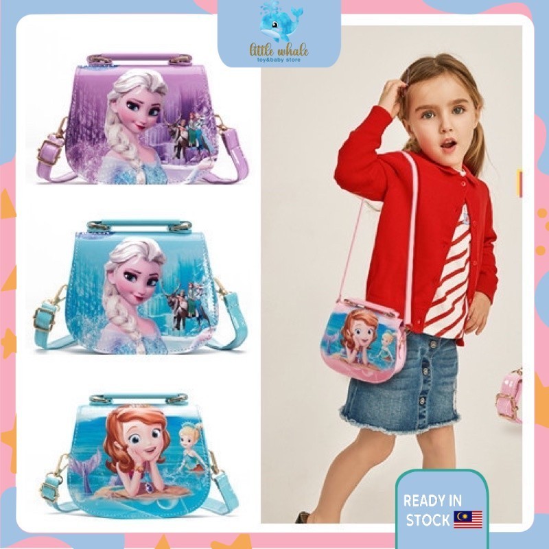 🐳Frozen Elsa Princess Sofia Small Shoulder Handbag Sling Bag for girl ...