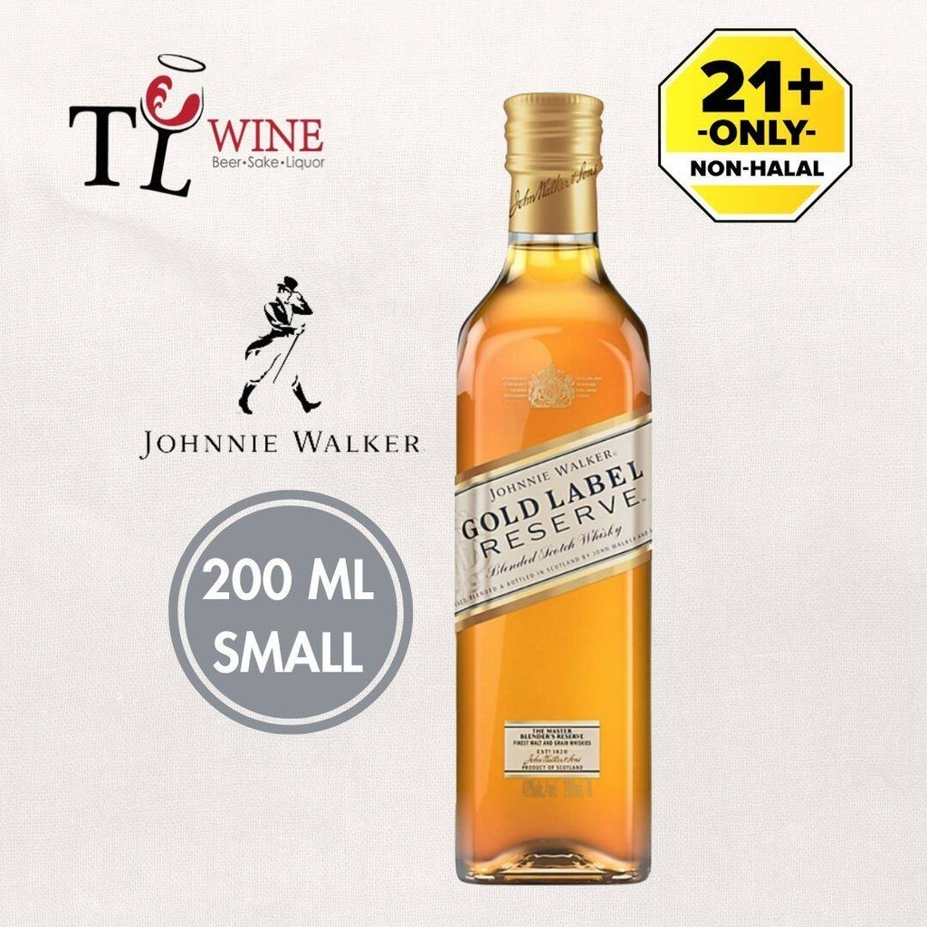 Johnnie Walker Gold Label 200ml 20cl Small Alc:40% Duty paid 100% ...