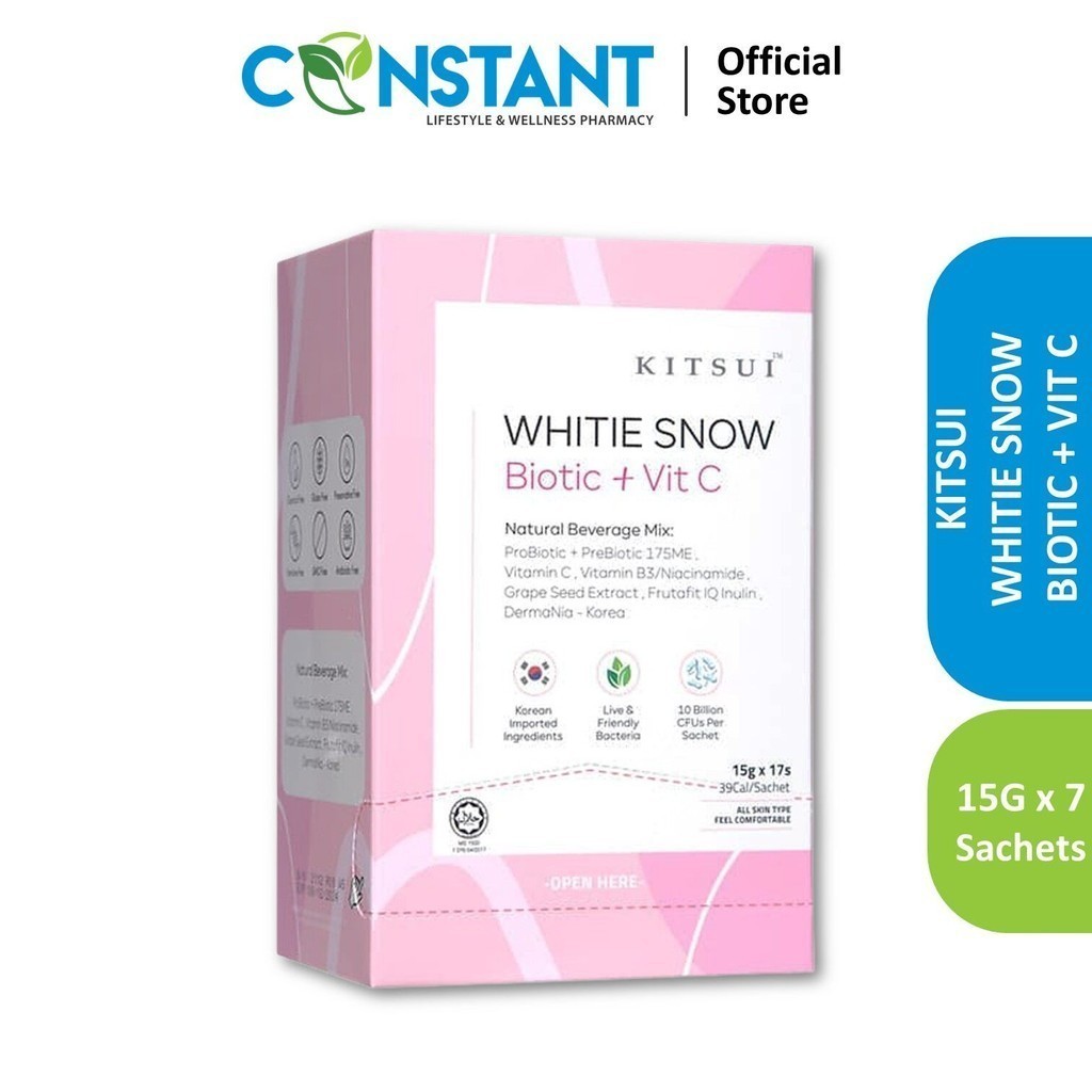 KITSUI Whitie Snow ProBiotic + PreBiotic + Vitamin C (15g X 7's ...