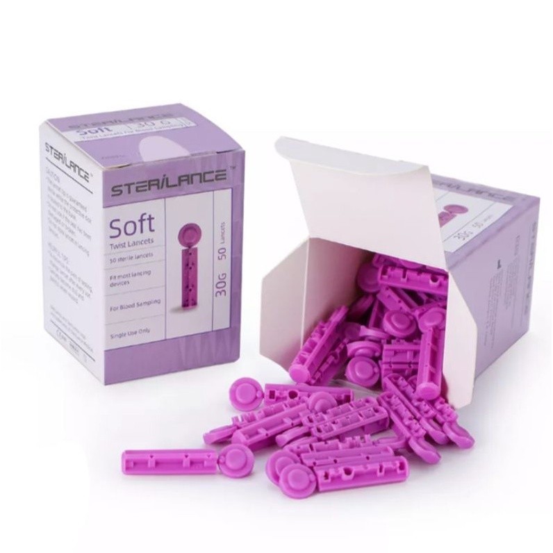 Sterilance Soft Twist Blood Lancet 30G 50 Pcs Lancets | Shopee Malaysia