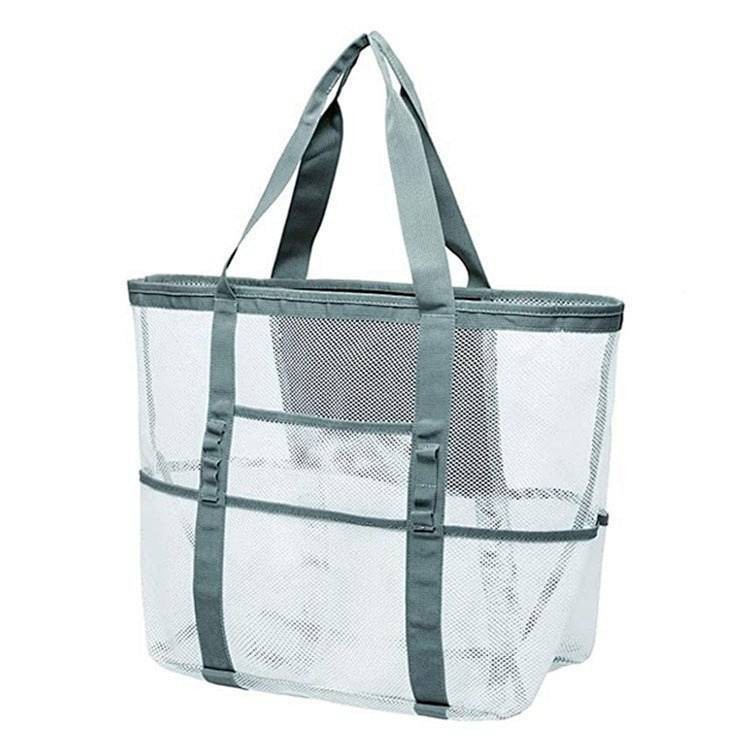Summer Swimming Beach Bag Swimsuit Mesh Storage Bag Large Mesh Buggy ...