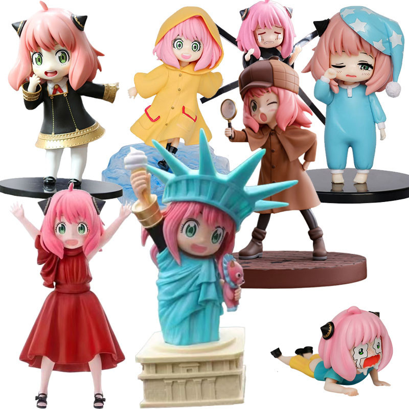 SPY×FAMILY Figure Anya Forger Yor Forger Cute Anya Action Figure ...