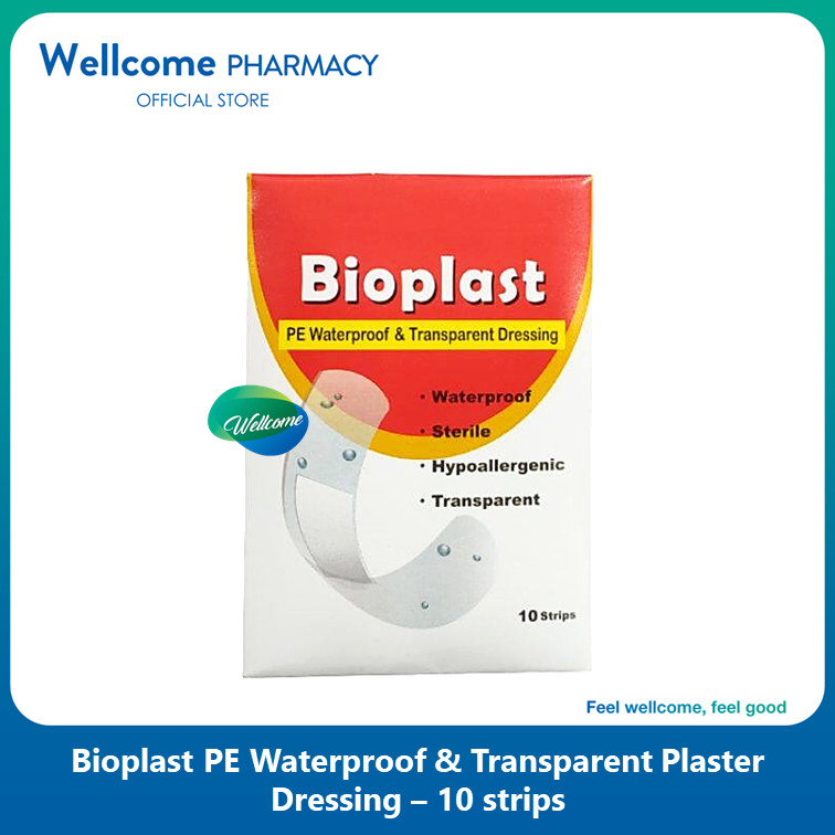 Bioplast PE Waterproof & Transparent Dressing Plaster - 10's | Shopee ...
